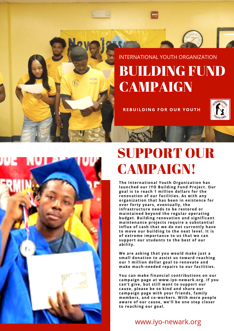 IYO BUILDING FUND CAMPAIGN – International Youth Organization- Non ...